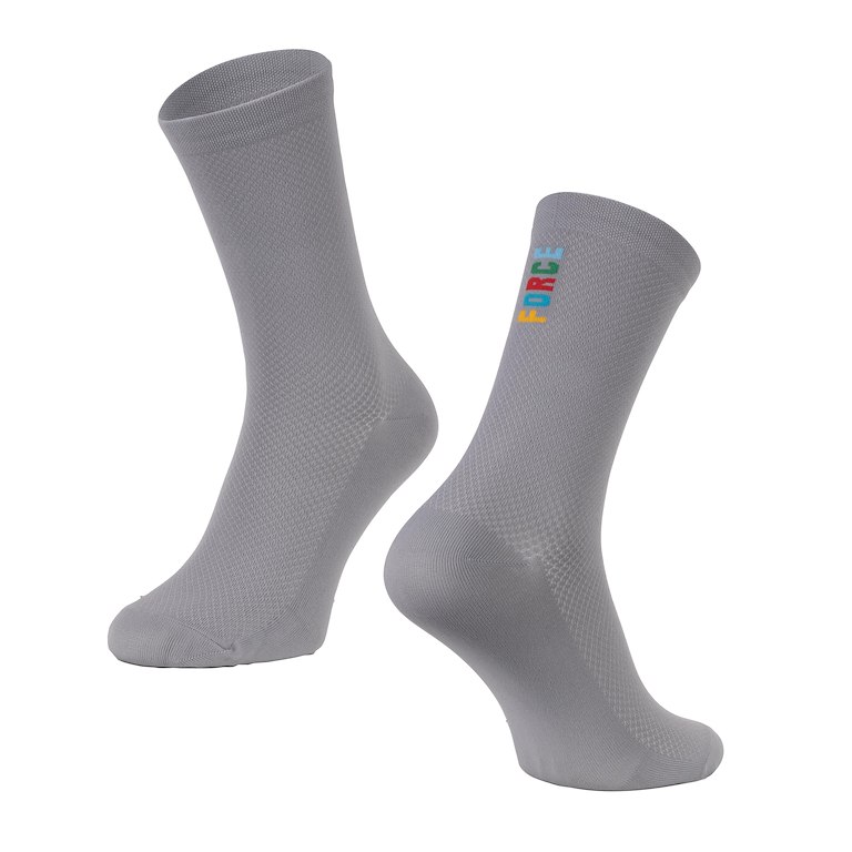 Čarape FORCE COLOUR duže, sivo S-M/36-41