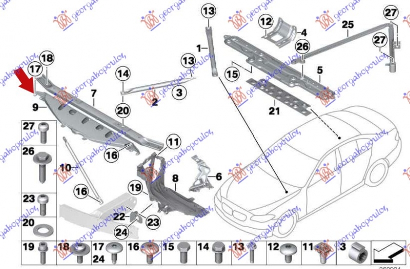 VEZNI LIM GORNJI (GT/F07) ALUMINIJUM