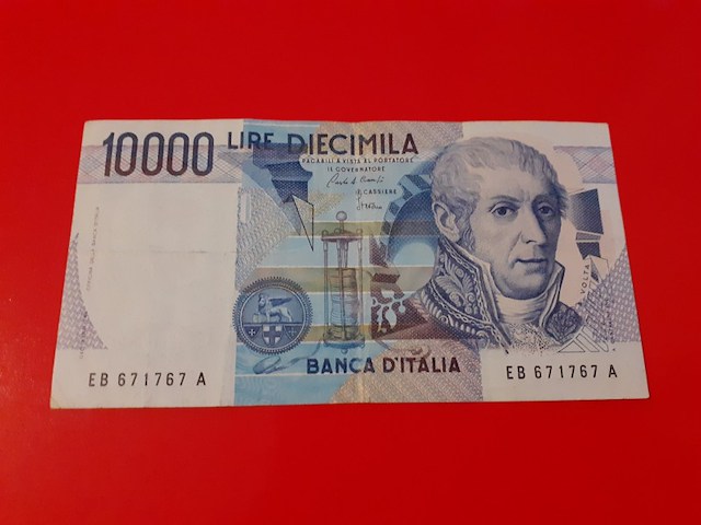 Italy 10.000 Lire 1984. (P-112a) VF