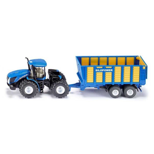 SIKU New Holland sa prikolicom za silažu