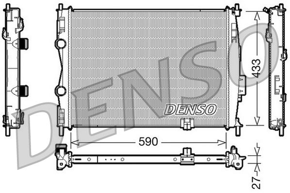 Hladnjak, hlađenje motora DENSO DRM46019
