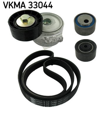 Garnitura klinastog rebrastog kaiša SKF VKMA 33044