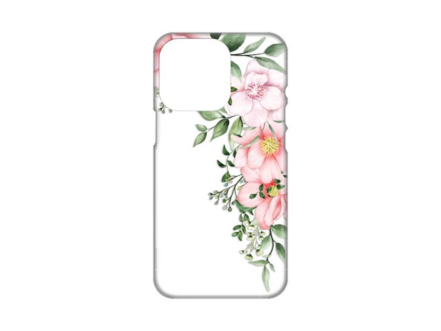 Torbica Silikonska Print Skin za iPhone 14 Pro Max 6.7 Gentle Rose Pattern