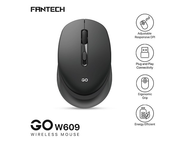 Mis Wireless Fantech W609 GO crni