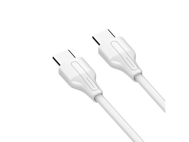 Data kabl LDNIO LC132-C 65W Type C na Type C beli 2m