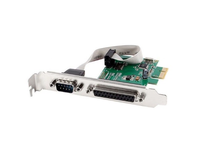 PEX-COMLPT-01 Gembird COM serial port+LPT port PCI-Express add-on card, +extra low-profile bracket