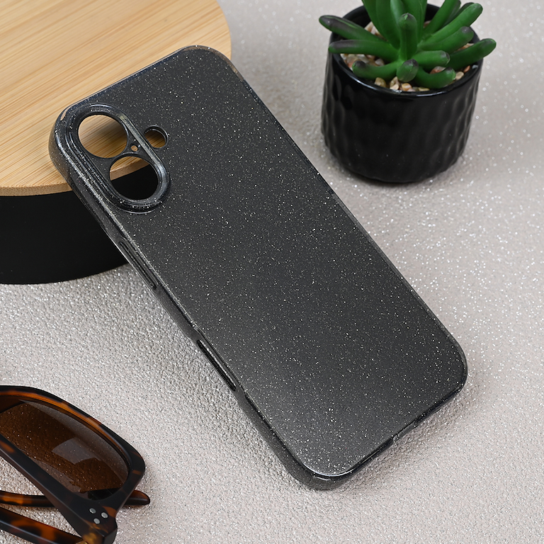 Zastitna maska (futrola) Sparkle Dust - iPhone 16 6.1 siva