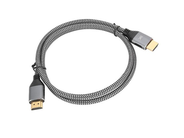 Kabl HDMI na HDMI 2.1 18 Gold 8K (mm) 2m sivi