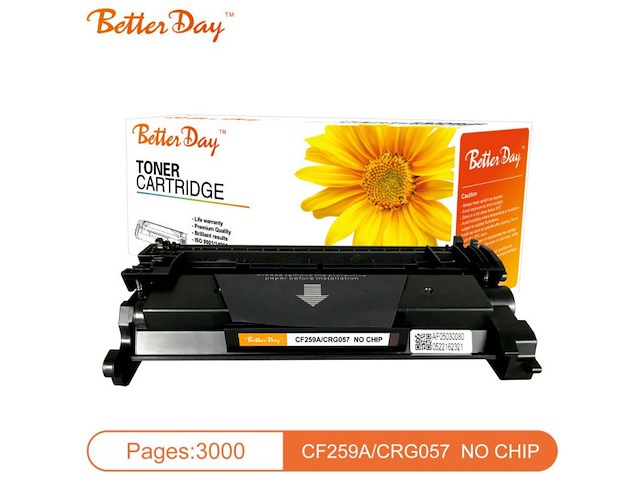 Toner BetterDay CF259A/CRG057 zam. kaseta za HP i Canon 3k (bez cipa)