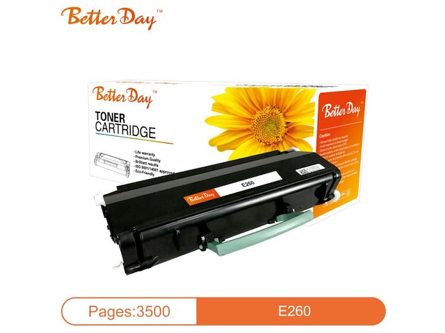 Toner BetterDay E260 E260A21A zam. kaseta za LEXMARK  3.5k
