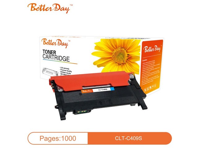 Toner BetterDay CLT-C409S CLP-310/315/310N/315W zam. toner kasetaza Samsung  Cyan 1K