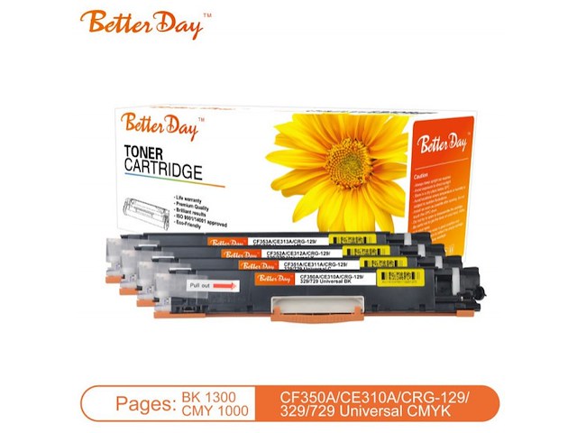 Toner BetterDay CE310A/CF350A, CP1025/M175/M176/M177, zam. kaseta za HP Black 1.3k