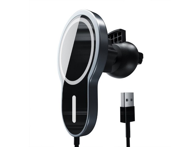 Auto punjac iPhone magnetic 15W crni