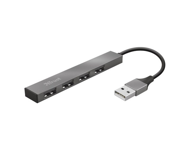 Adapter TRUST HALYX USB2.04xUSBAluminjumsiva
