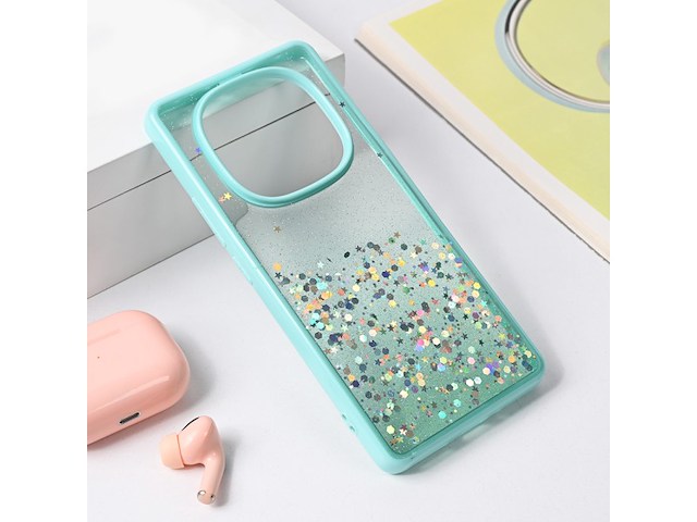 Torbica Frame Glitter za Xiaomi Redmi Note 14 Pro 5G mint