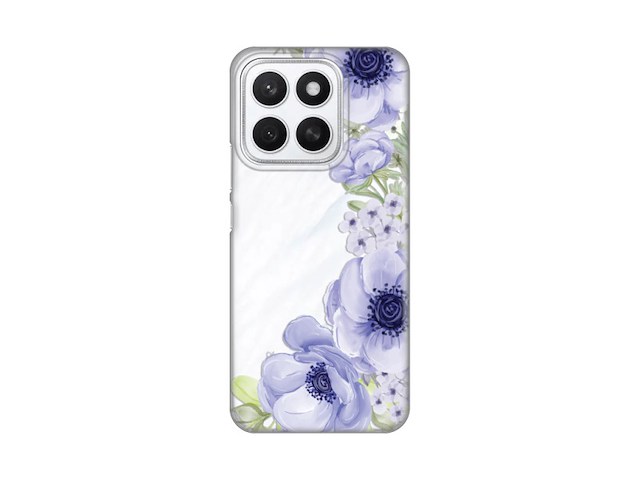 Torbica Silikonska Print Skin za Honor X8c Blue Roses