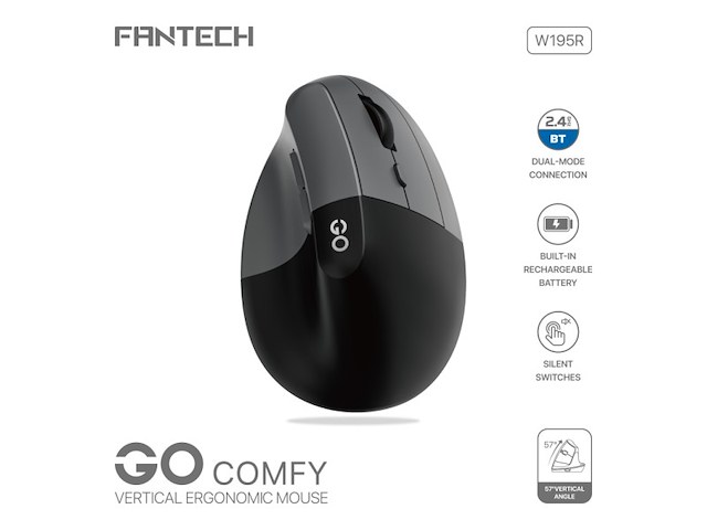 Mis Wireless Fantech W195R GO comfy sivi