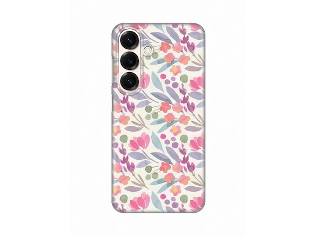 Torbica Silikonska Print za Samsung S931B Galaxy S25 Watercolor Flowers