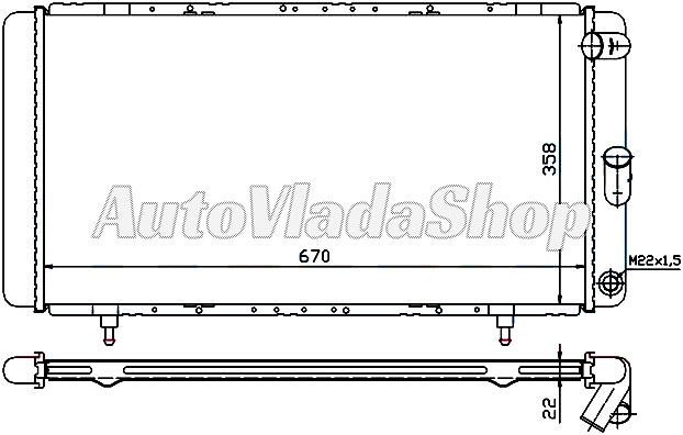 HLADNJAK RENAULT 21 I 14-20-22-21D-21TD AC+/- 03/86-