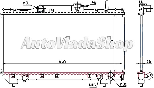HLADNJAK MOTORA 2.0i 16V GT (32.5x66)