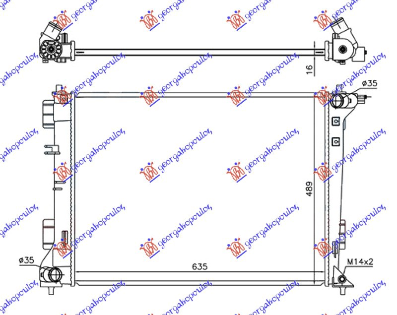 HLADNJAK MOTORA 1.6 GDi 2.0i BENZIN (MAN) (640x460) (CESKA)