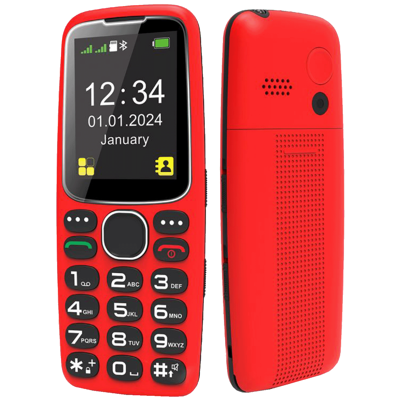 Telefon mobilni, 2.4" ekran, SOS dugme, crni