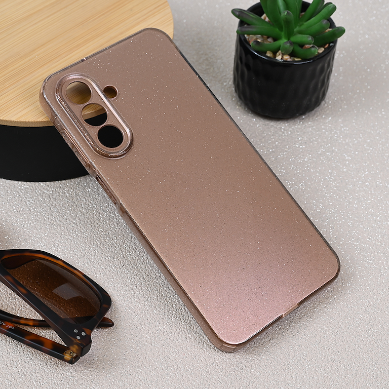 Zastitna maska (futrola) Sparkle Dust - Samsung A266 Galaxy A26 5G roze zlatna