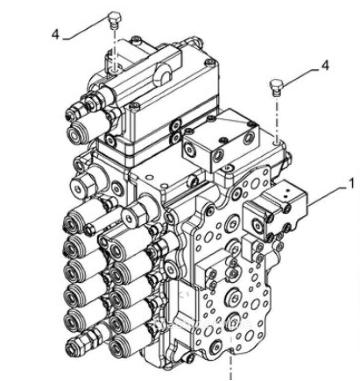 Case KNJ21951 hidraulični razvodnik za građevinske mašine