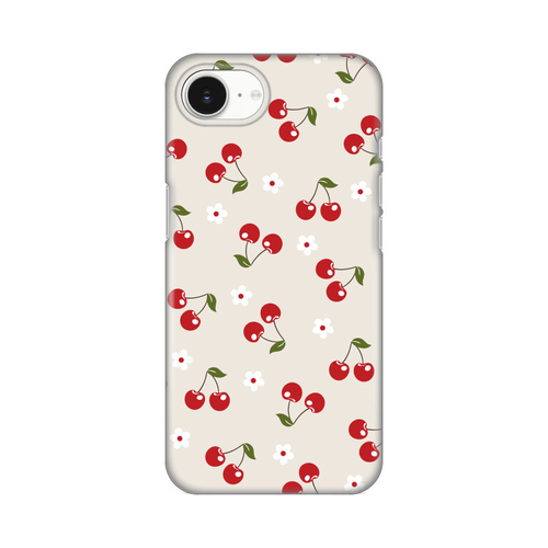 Torbica Silikonska Print za iPhone 16e 6.1 Cherry and Flowers