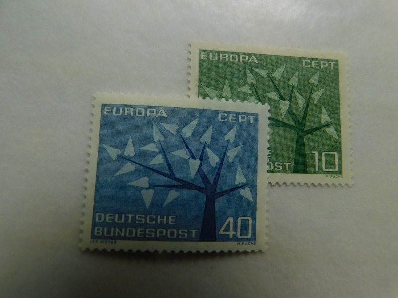 DEUTSCHE BUNDESPOST EUROPA 1962 KOMPLET ČISTA SERIJA