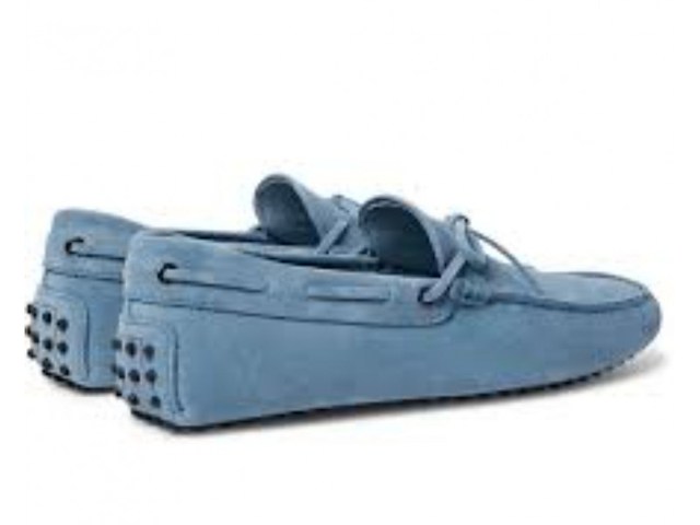 Bertone mocassin ---italy blue
