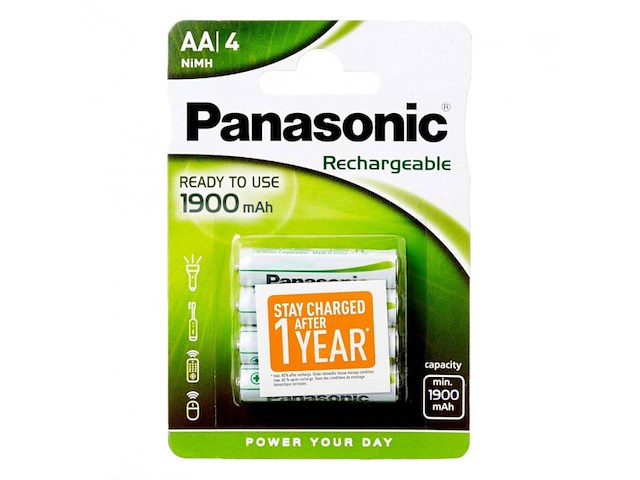 Baterije Panasonic HHR-3MVE/4BP, 1900mAh, punj. Ready to use