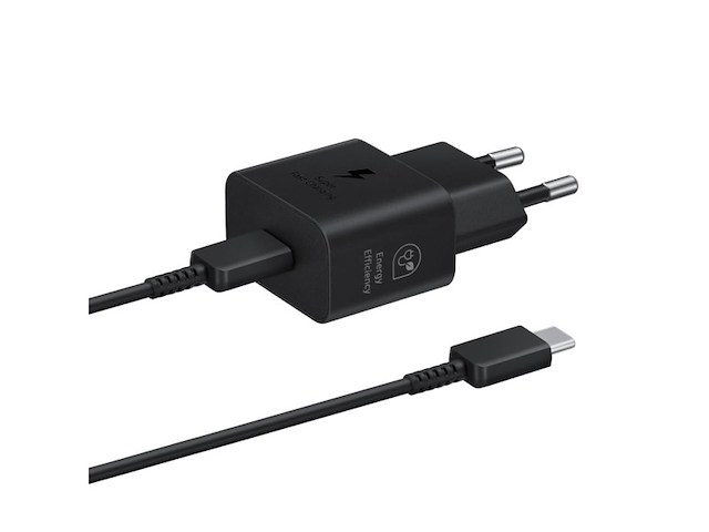 Samsung kucni punjac (USB Type-C) 3A 25W sa kablom crni (EP-T2510-NBE)