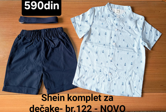 Shein komplet za dečake košulja šorts br. 122 NOVO