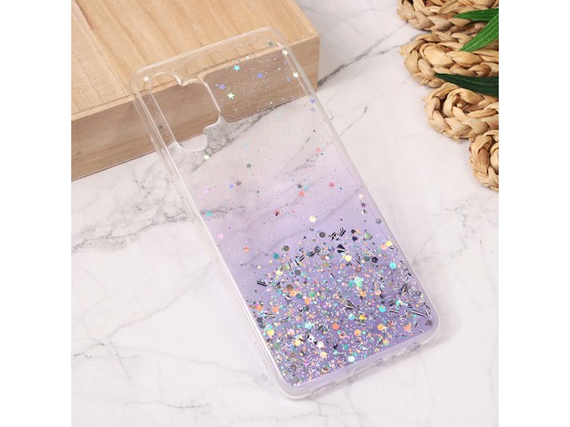 Torbica Silikonska Glitter za Samsung A325F Galaxy A32 4G (EU) ljubicasta