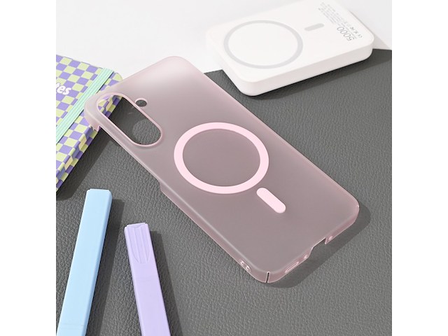 Torbica Magsafe Matte PC za Samsung A566B Galaxy A56 5G roze