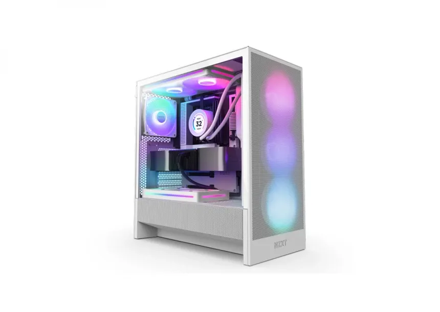 Tower NZXT H5 Flow RGB Gaming kuciste belo (CC-H52FW-R1) CAS02580