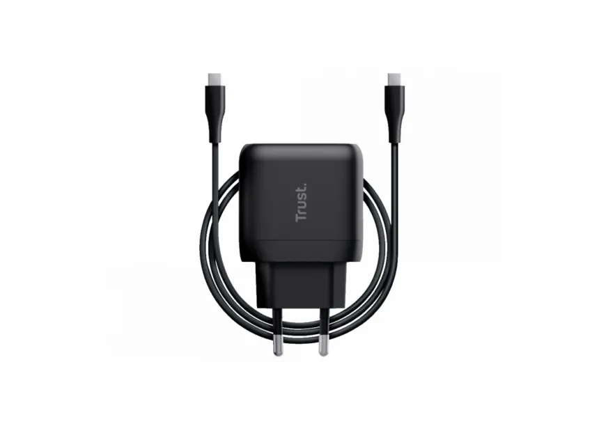 Punjač TRUST Maxo 45W/USB-C/laptop/smartphone/tablet/2m USB-C kabel/crna