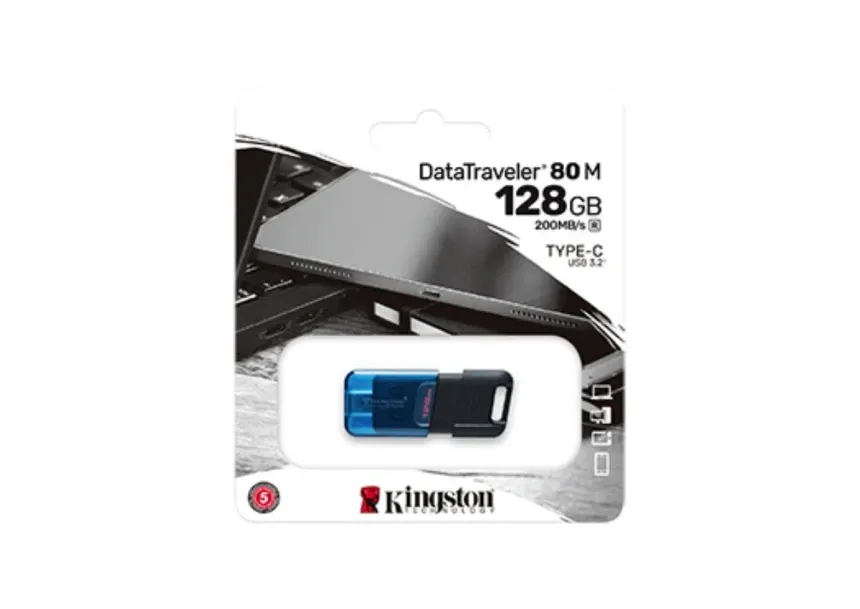 FlashDrive 128GB Kingston DT80M/128GB Type-C USB3.2 Data Traveler