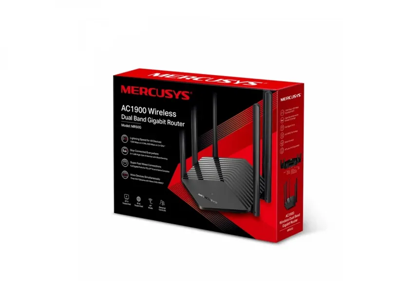 LAN Router Mercusys MR50G AC1900 Wireless Dual Band Gigabit Router (58715)