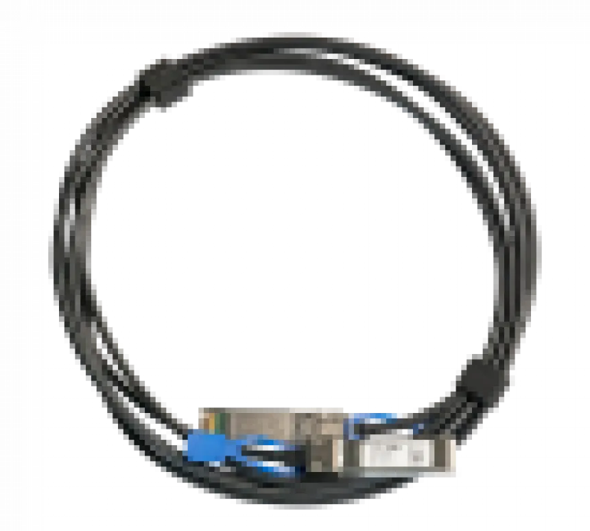 SFP28 DAC kabl za direktnu 25-Gigabit vezu između svičeva/rutera/adaptera dužine 1m, podržava i SFP+ 10G i SFP 1G module i brzine (NT-SFP28-25G-CU1M)