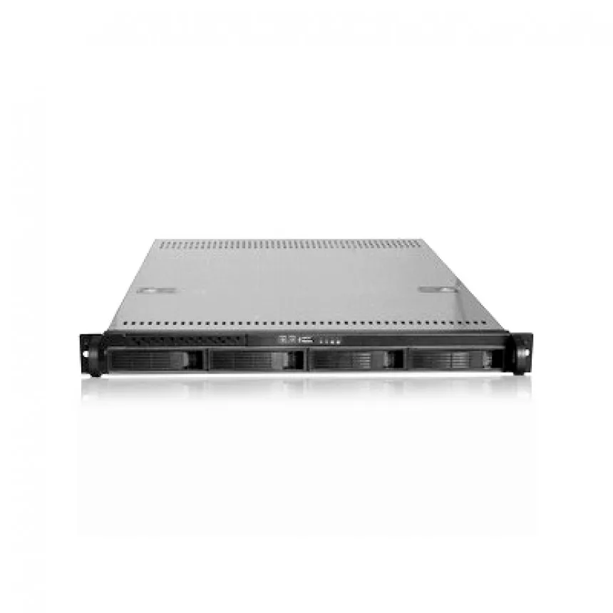 Rack-mount 1U/19" storage kućište, EATX 12"x13" MB format, ON/OFF + reset + USB 2.0 + slim DVD + 4 x 3.5" hot-swap SATA/SAS napred, 1 x Card Slot pozadi, 5 x Fan 40mm, mesto za 1U PSU do 500W, dub...