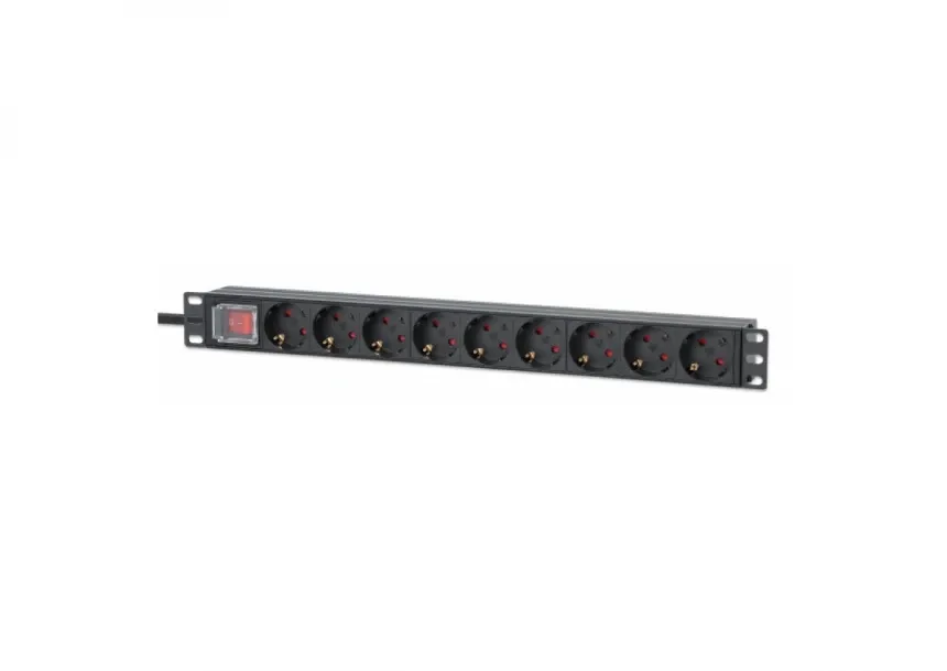 PDU kabl Intellinet 715133 19"/1U sa 9 utilnica/prekidač/2m