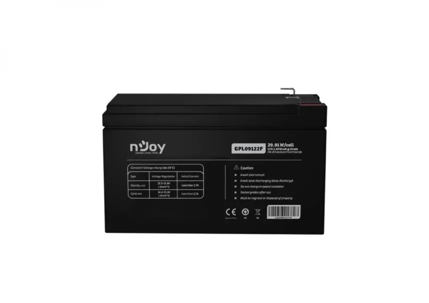 NJOY GPL09122F baterija za UPS 12V 9Ah (BTVACIUOCTO2FCW02B)