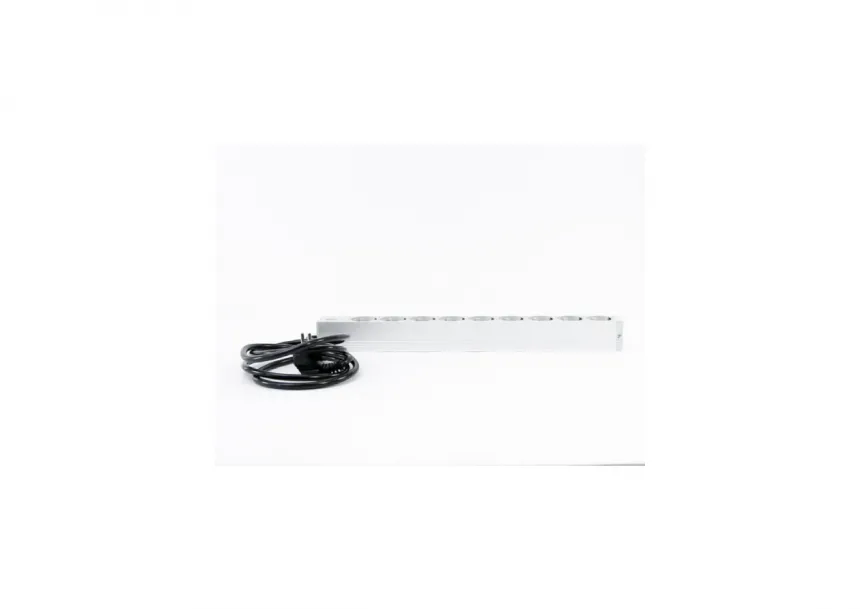 PDU Basic ALU 19"1U 9xšuko, 16A, kabl 2m - 333.401