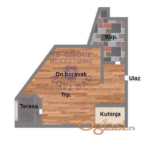 Jednosoban stan 33 m2 Salajka, Novi Sad