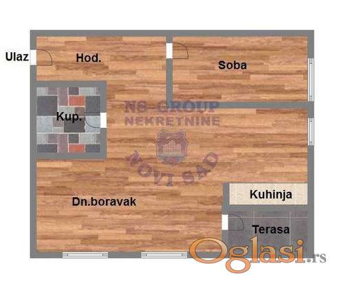 92.230e JEDNOIPOSOBAN Bulevar patrijarha Pavla, Novi Sad
