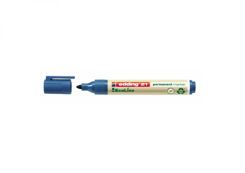 Marker permanent E-21 EcoLine 1,5-3mm, zaobljeni Edding plava
