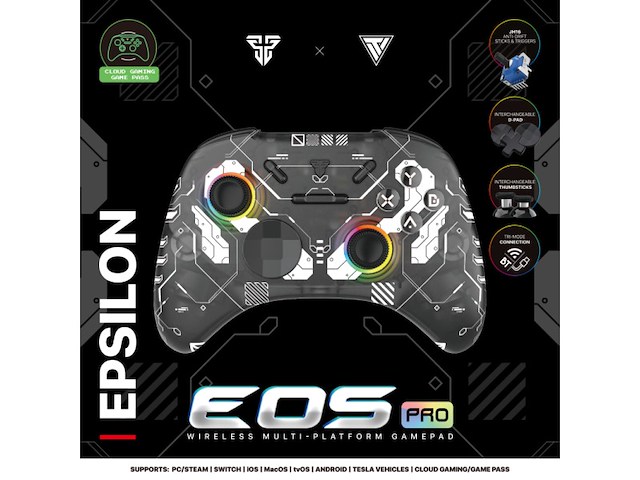 Joypad wireless Fantech WGP15 EOS PRO ORION multiplatform RGB crni