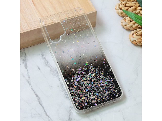 Torbica Silikonska Glitter za Samsung A135F Galaxy A13 4G crna